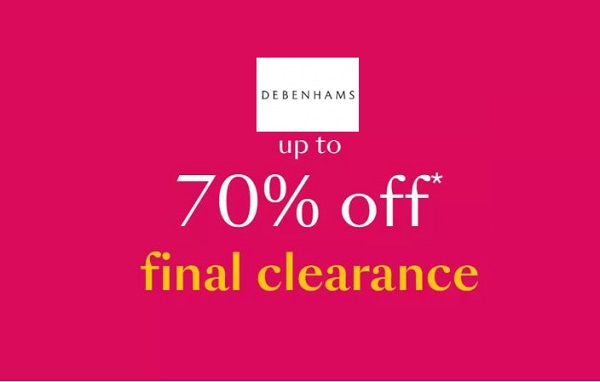 30% off Debenhams Voucher Codes & Discounts - 18 November 2020